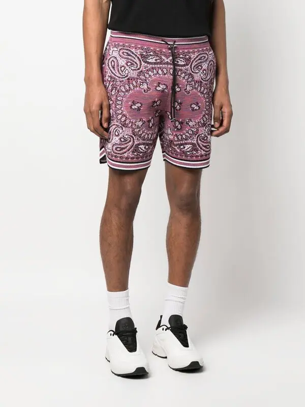 Amiri Paisley-print Track Shorts