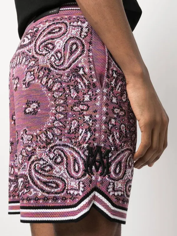 Amiri Paisley-print Track Shorts