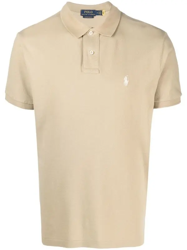 Polo Ralph Lauren Short Sleeve Polo Shirt - Neutrals