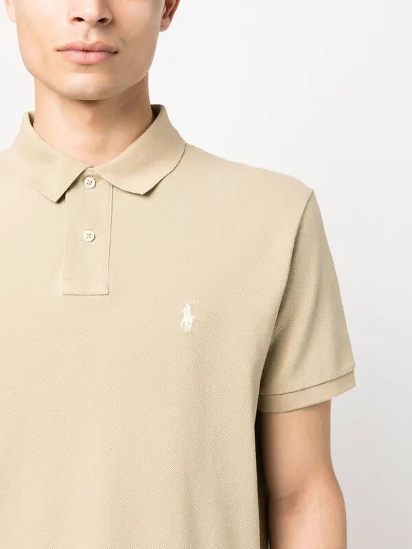 Polo Ralph Lauren Short Sleeve Polo Shirt - Neutrals