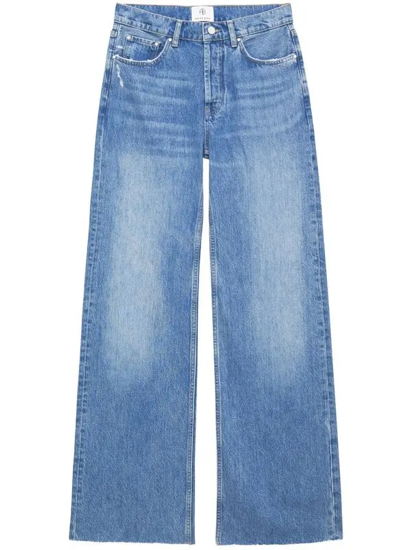 ANINE BING Hugh Wide-leg Jeans - Blue