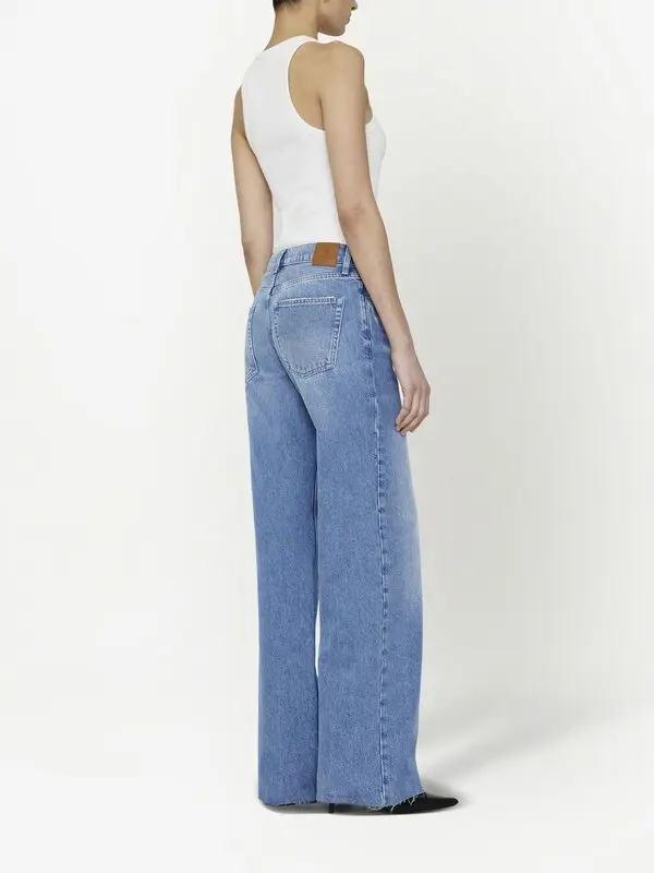 ANINE BING Hugh Wide-leg Jeans - Blue