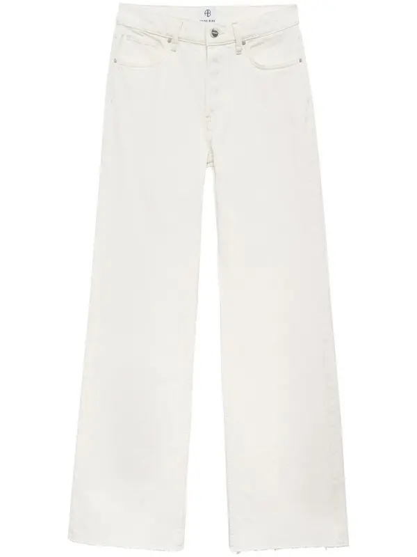 ANINE BING Hugh Wide-leg Jeans - White