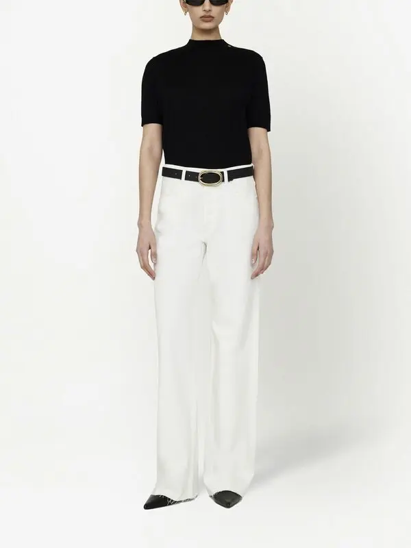ANINE BING Hugh Wide-leg Jeans - White