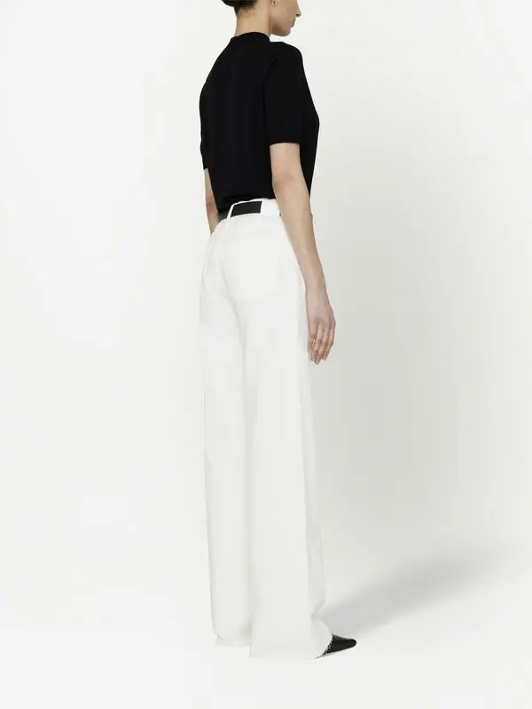ANINE BING Hugh Wide-leg Jeans - White