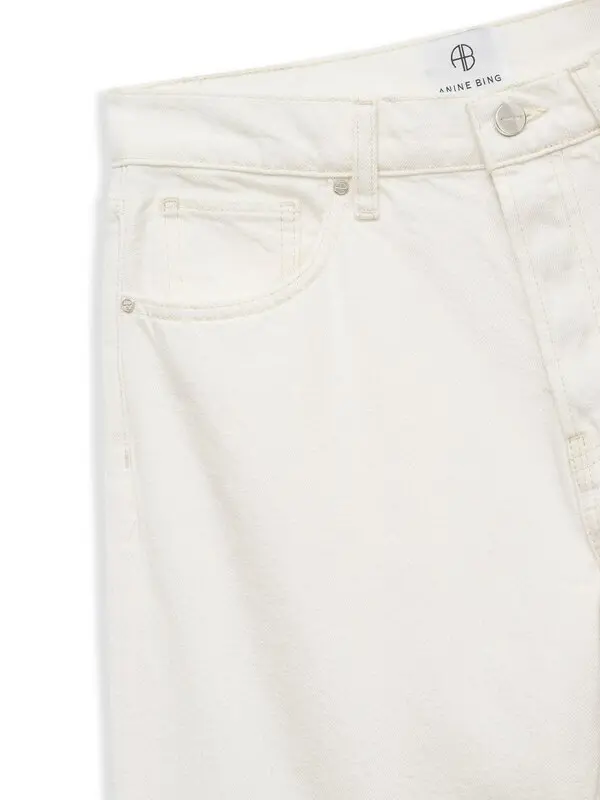 ANINE BING Hugh Wide-leg Jeans - White