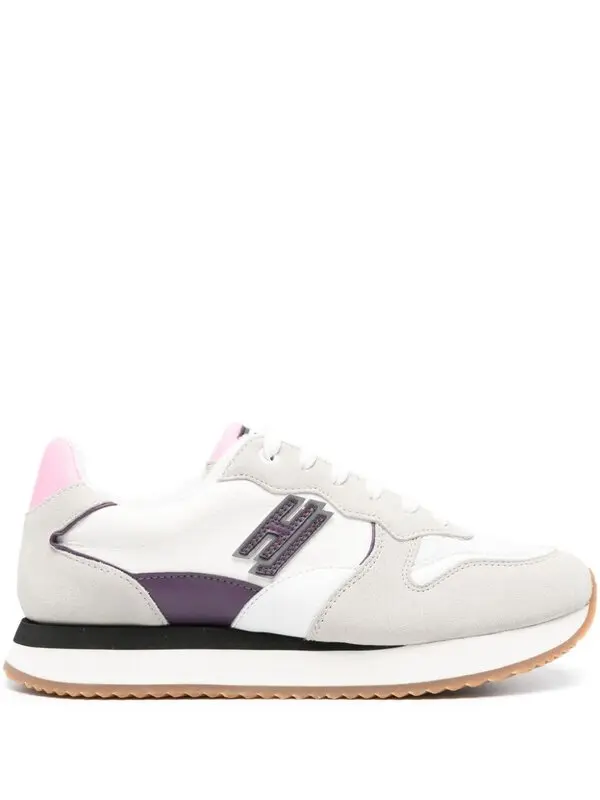 HIDE&JACK Panelled Logo-patch Sneakers