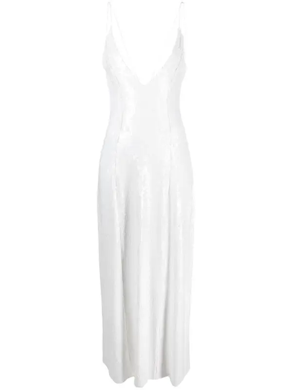 Khaite Carina Sequin Silk Dress