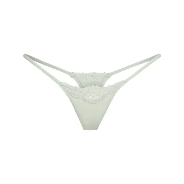 SKIMS Fits Everybody Lace String Thong - Spearmint