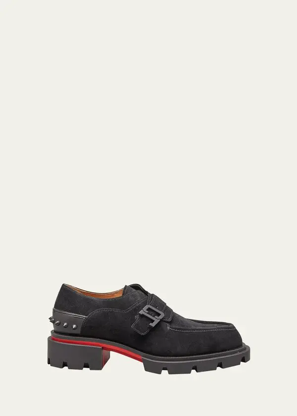 Christian Louboutin Our Georges Flat Chunky Leather Loafers  display picture 1