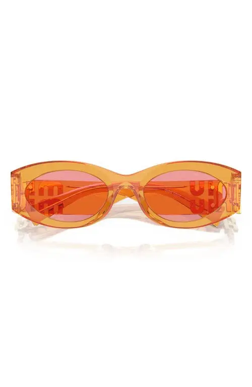Miu Miu 54mm Rectangular Sunglasses - Pink