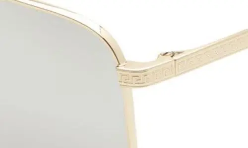Versace 61mm Mirrored Aviator Sunglasses