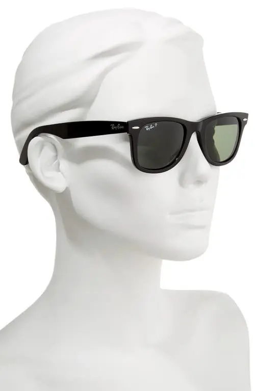 Ray-ban 50mm Wayfarer Ease Polarized Sunglasses - Black