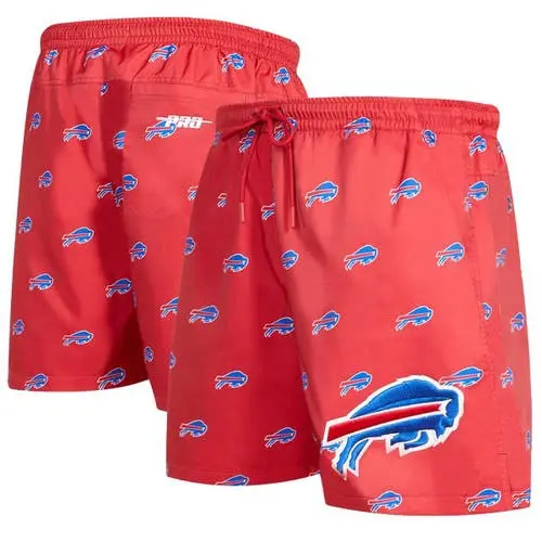 PRO STANDARD Buffalo Bills Allover Print Mini Logo Shorts