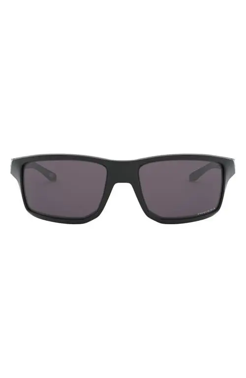 Oakley Gibston 61mm Wrap Sunglasses - Black