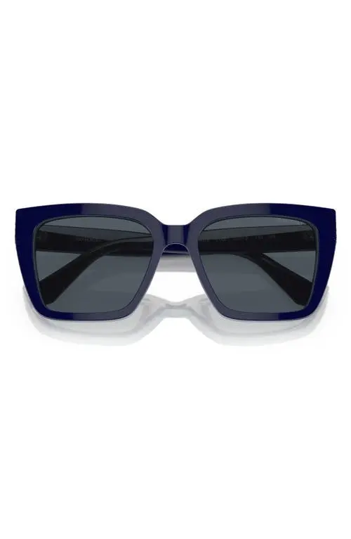 SWAROVSKI 54mm Square Sunglasses - Blue