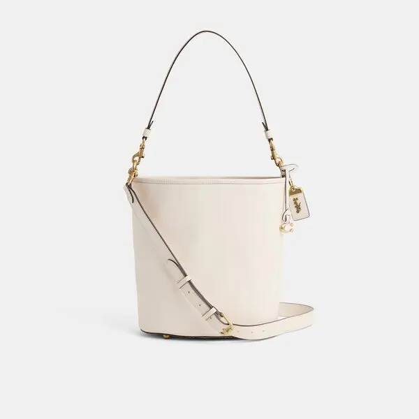COACH Restored Dakota Bucket Bag - Brass/chalk