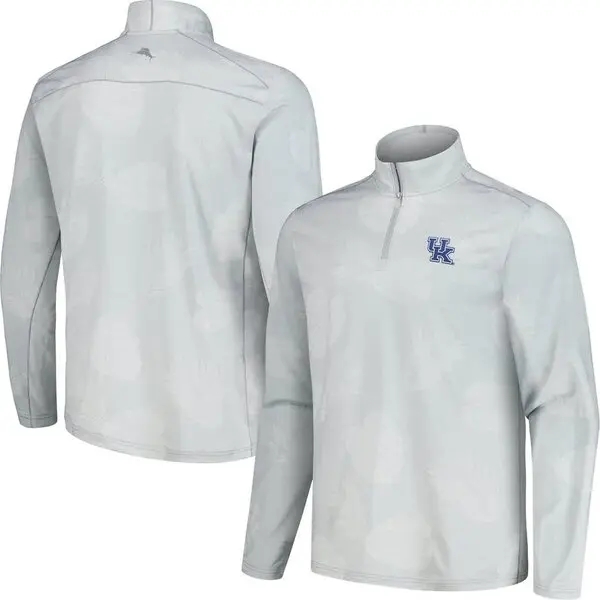 Tommy Bahama Kentucky Wildcats Delray Frond Islandzone Half-zip Jacket