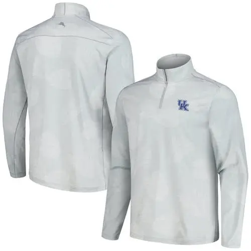 Tommy Bahama Kentucky Wildcats Delray Frond Islandzone Half-zip Jacket