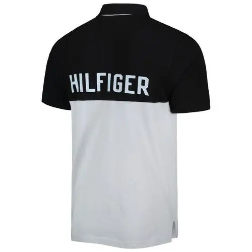 Tommy Hilfiger Black Las Vegas Raiders Color Block Polo