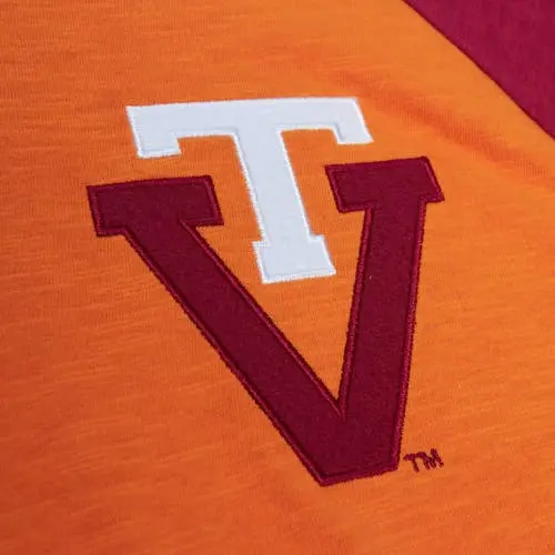 Mitchell & Ness Virginia Tech Hokies Legendary Slub Raglan Long Sleeve T-shirt - Orange