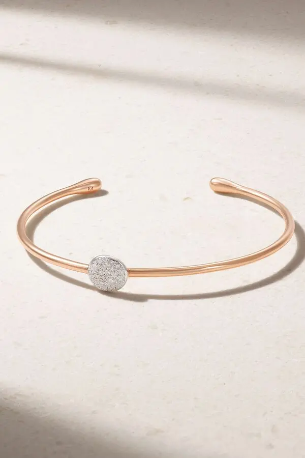 Pomellato Sabbia Rhodium-plated Diamond Cuff