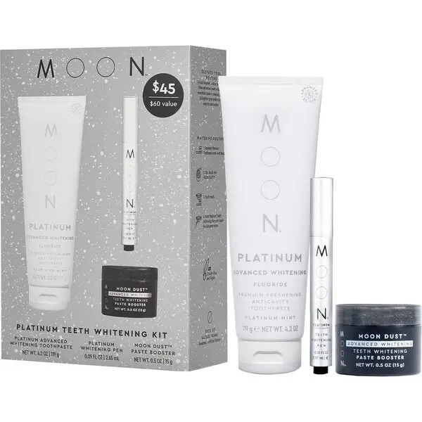MOON Platinum Teeth Whitening Kit $60 Value - None