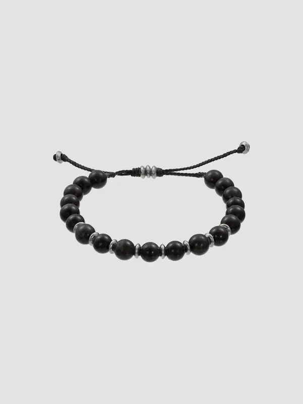JAN LESLIE Agate Beaded Cord Bracelet