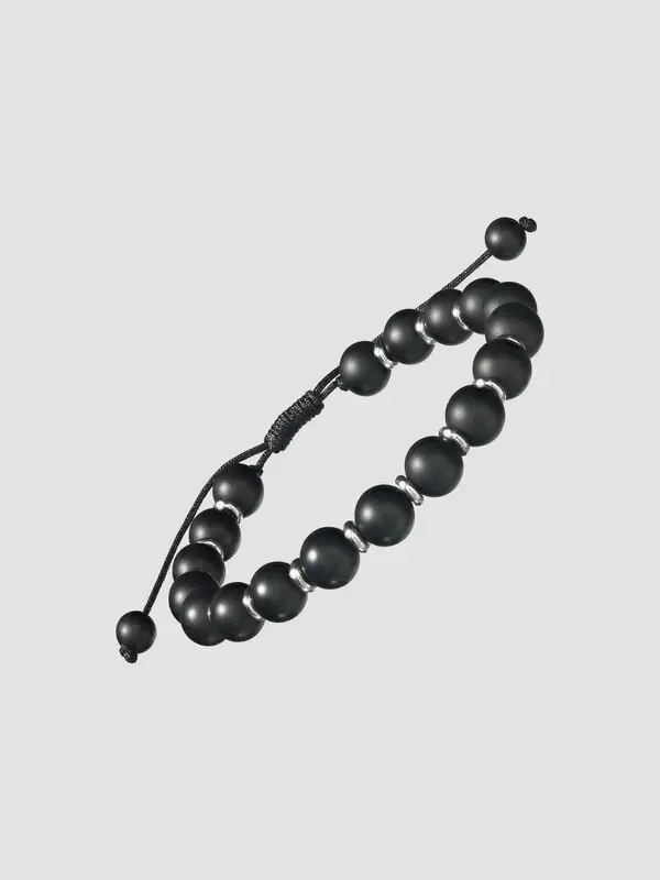 JAN LESLIE Agate Beaded Cord Bracelet
