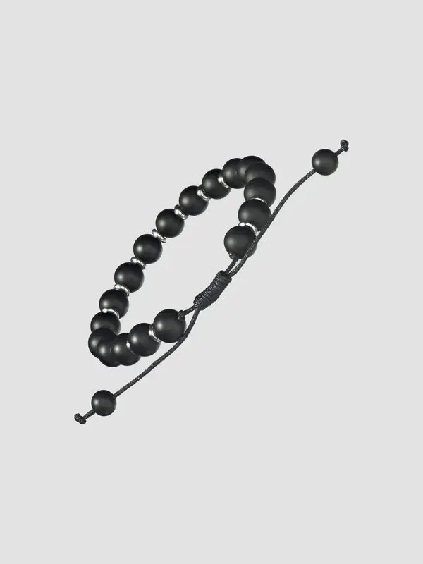 JAN LESLIE Agate Beaded Cord Bracelet
