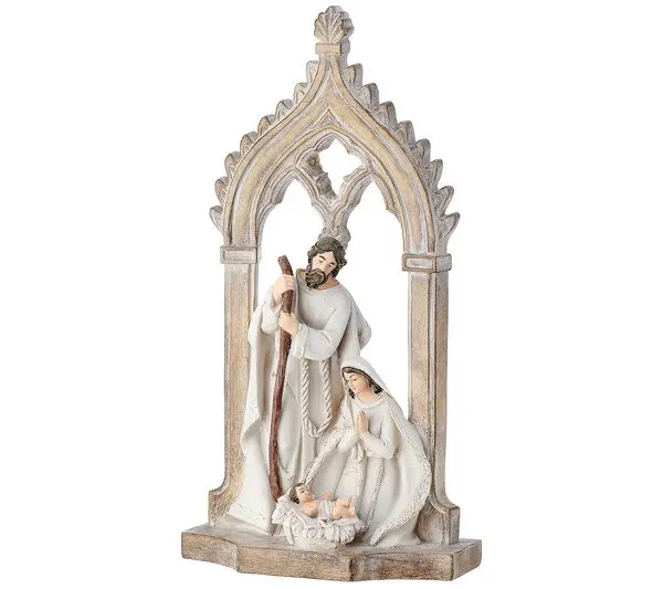 VALERIE PARR HILL 9' Holy Family W/arch - One-color
