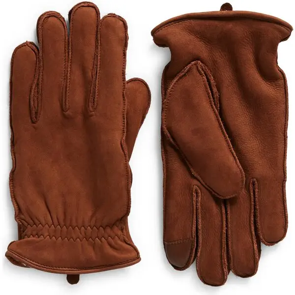 Nordstrom Leather Tech Gloves - Brown