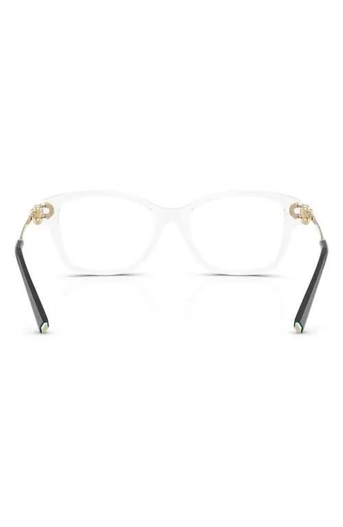 Tiffany & Co. 53mm Rectangular Eyeglasses - Crystal/demo Lens