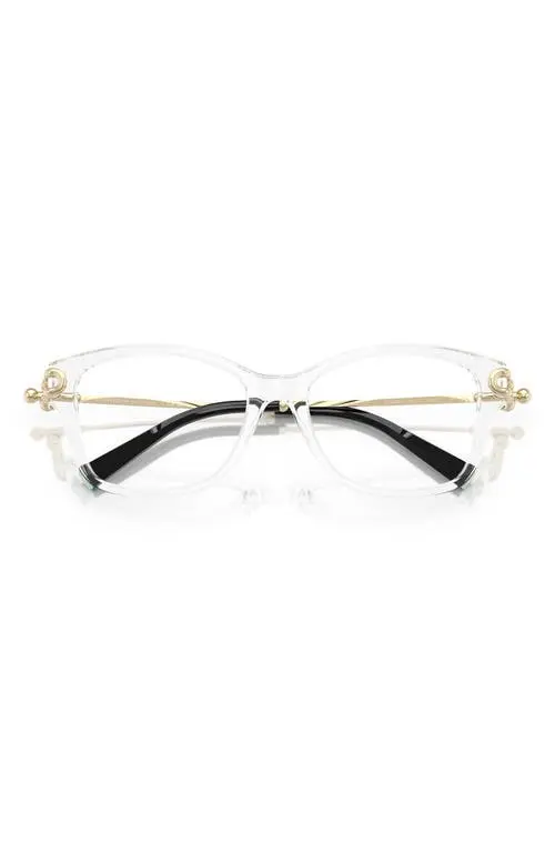 Tiffany & Co. 53mm Rectangular Eyeglasses - Crystal/demo Lens