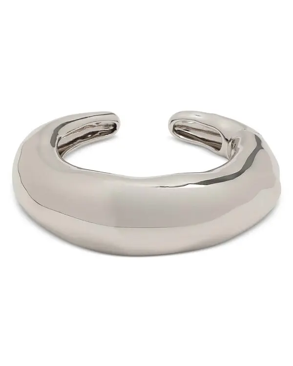 Alexis Bittar Molten Large Hinged Cuff Bracelet - Silver