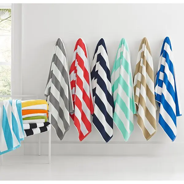 KASSATEX Cabana Stripe Beach Towel - Orange