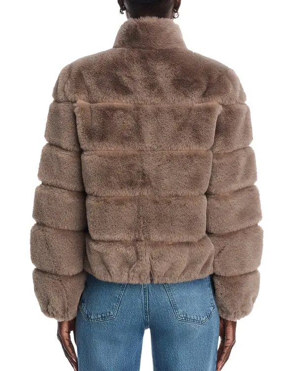 Love Token Faux Fur Zip Jacket