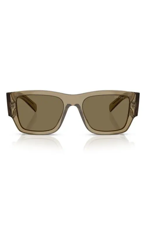 Prada 55mm Square Sunglasses - Bark/light Brown