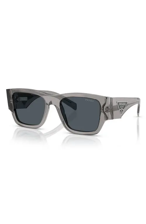 Prada 55mm Square Sunglasses - Dark Grey