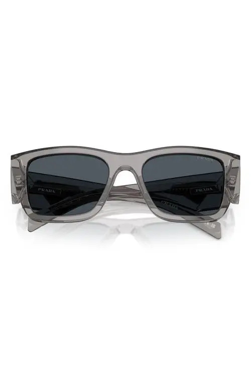 Prada 55mm Square Sunglasses - Dark Grey