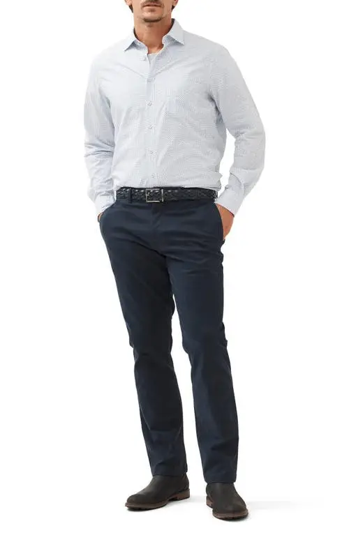Rodd & Gunn West Cape Regular Stretch Flat Front Trousers - Denim