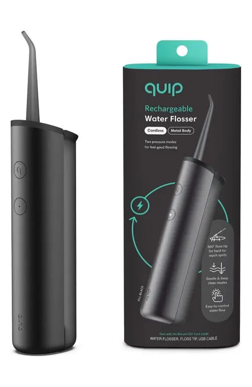 QUIP Rechargeable Water Flosser - Black