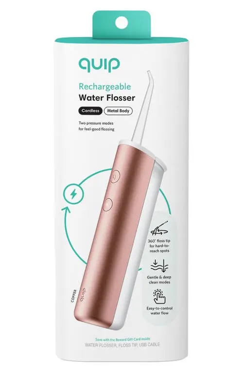 QUIP Rechargeable Water Flosser - Copper