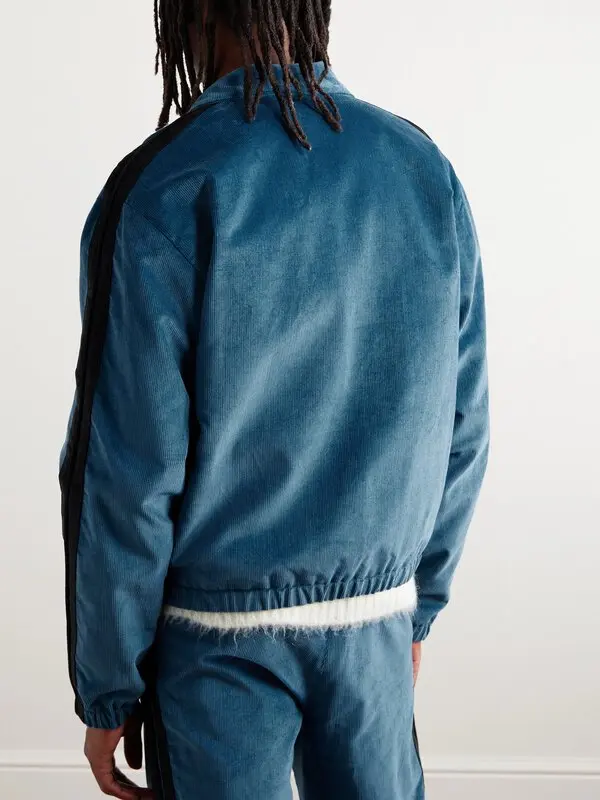 Marni Two-tone Cotton-corduroy Track Jacket