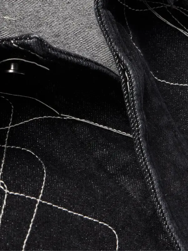 AIREI Embroidered Denim Jacket