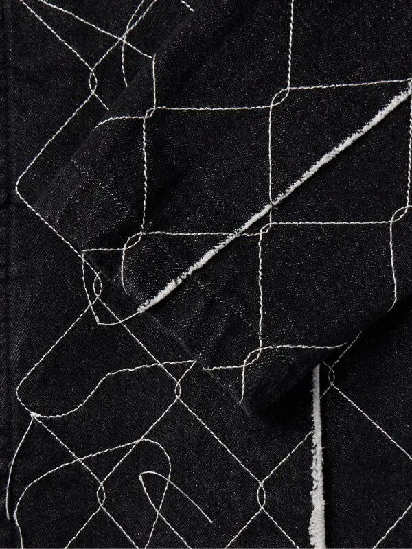 AIREI Embroidered Denim Jacket