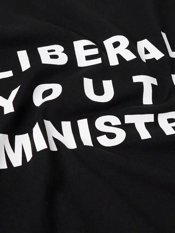 LIBERAL YOUTH MINISTRY Printed Cotton-jersey Turtleneck Sweatshirt
