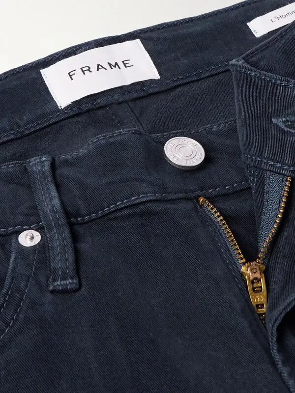 FRAME L'homme Slim-fit Stretch Trousers - Blue