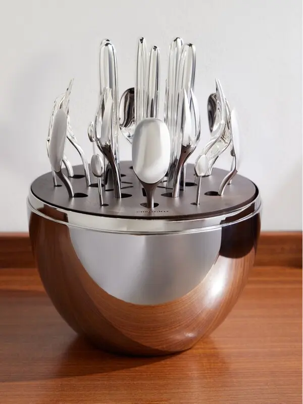 Christofle Mood Party -plated Flatware Set With Case - Silver
