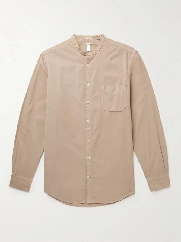Massimo Alba Noto2 Grandad-collar Cotton-corduroy Shirt